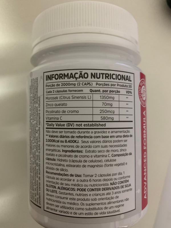 Laranja Moro Morosek 60 Capsulas 2000mg - Sunfood - Fitoterápicos e ...