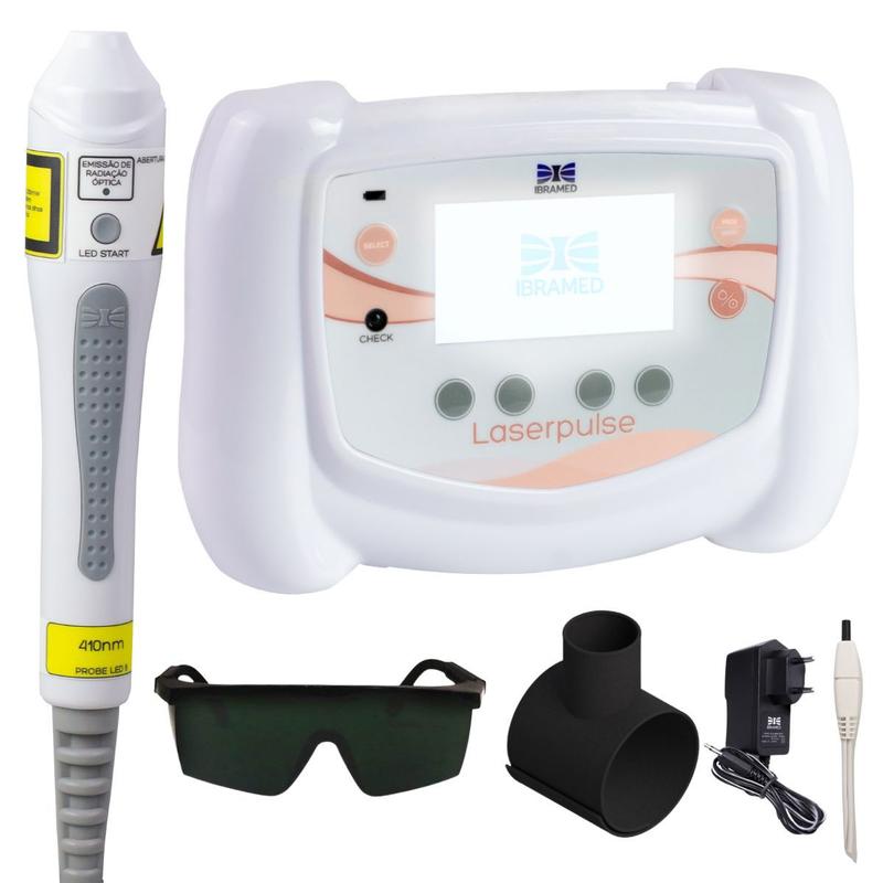 Laserpulse Portátil com Probe LED Violeta P6 410 nm Ibramed ...