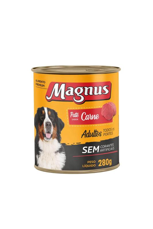 Lata Patê Magnus sabor Carne - Ração Úmida para Cachorro - Magazine Luiza