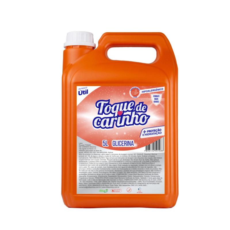 Lava roupa diluido toque de carinho 5l glicerina - Útil Quimica - Sabão ...