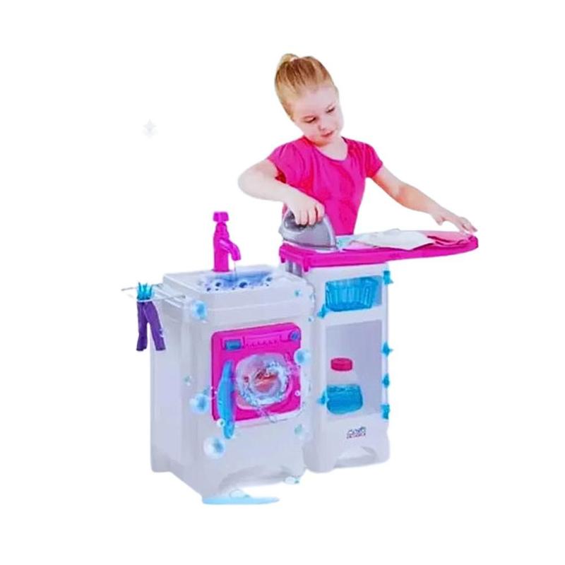 Lavanderia de Brinquedo Sai água e com Tabua de Passar - Magic toys ...
