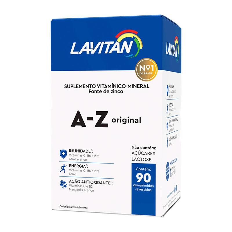 Lavitan Vit AZ Original 90 Comprimidos - CIMED - Vitaminas A-Z ...
