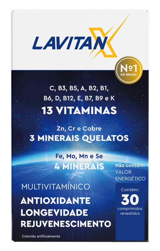 Lavitan X Bio Complex 30 Comp. Revestidos - Longevidade ...