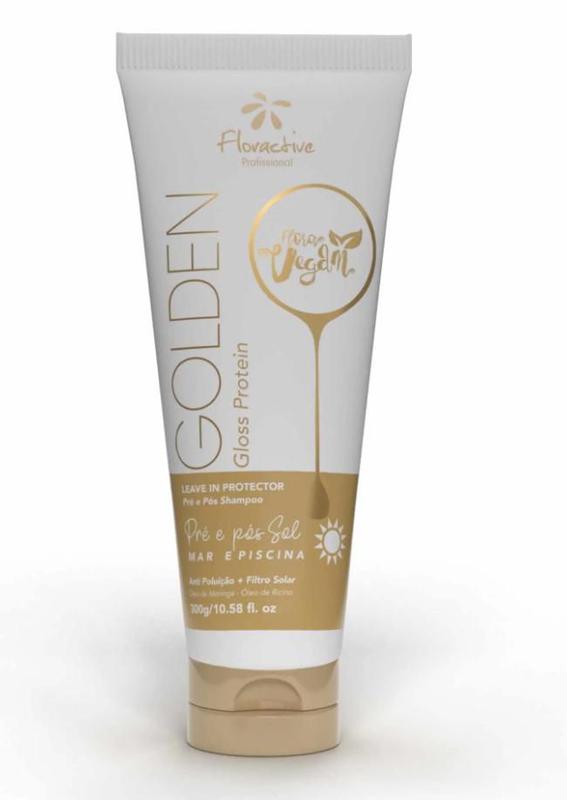 Leave-in Golden Gloss Protein Homecare - Protetor Solar Capilar 300ML ...