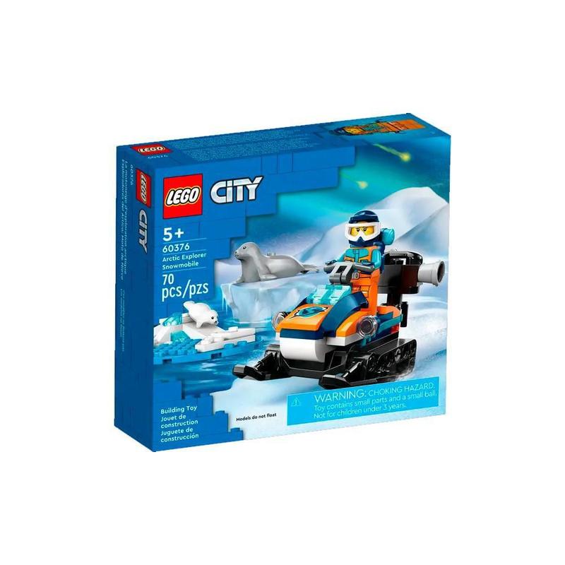 Lego City Moto De Neve De Exploração Ártica 60376 - 70 Peças ...