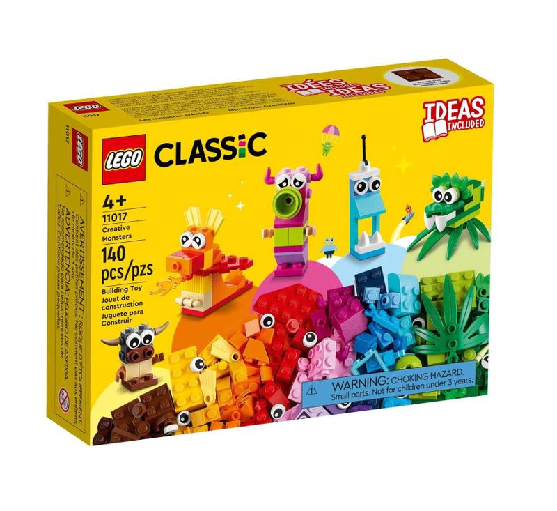 Lego Classic Monstros Criativos 140 Peças - 11017 - Brinquedos de ...