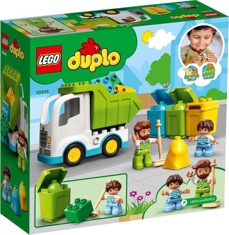 Lego Duplo Caminhao De Lixo E Reciclagem 10945 - Brinquedos de Montar e ...