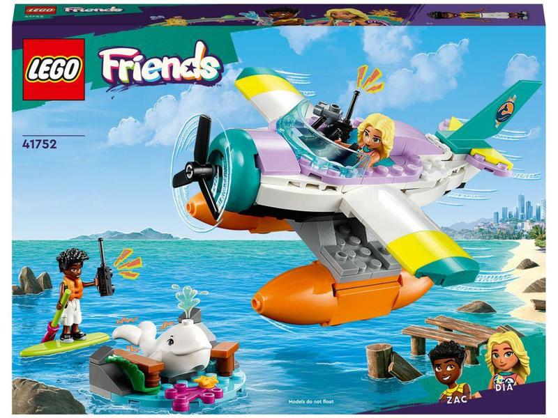 LEGO Friends Avião de Resgate Marítimo 203 Peças - 41752 - Brinquedos ...