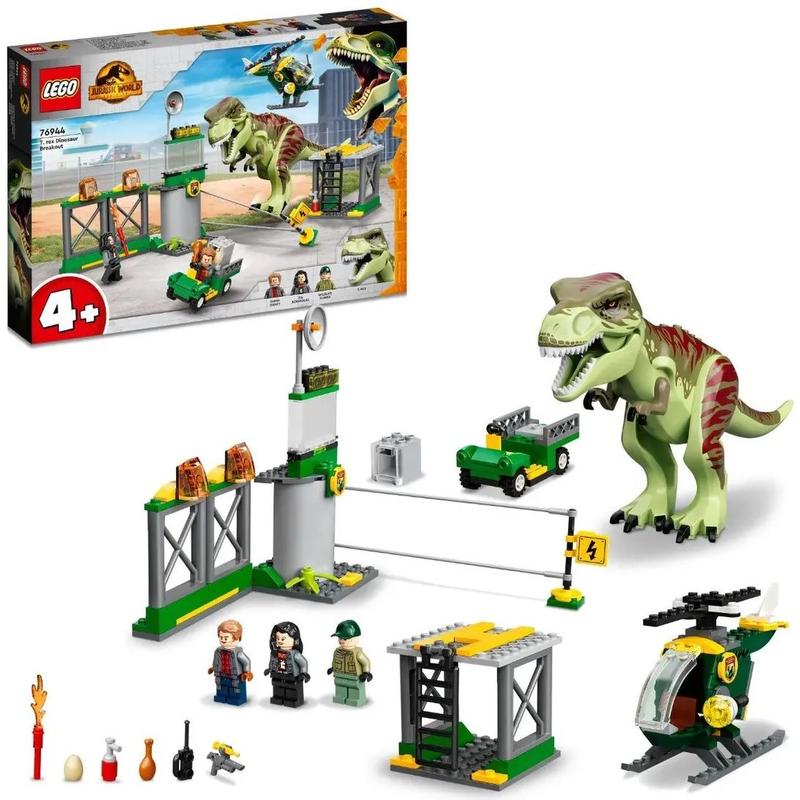 Lego Jurassic World Fuga de Dinossauro T. Rex Brinquedo Infantil 140 ...