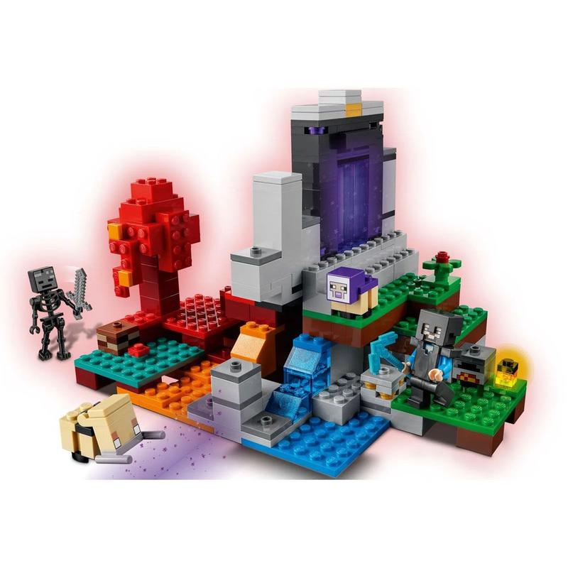 Lego Minecraft O Portal Em Ruinas 316 Peças - Brinquedos de Montar e ...