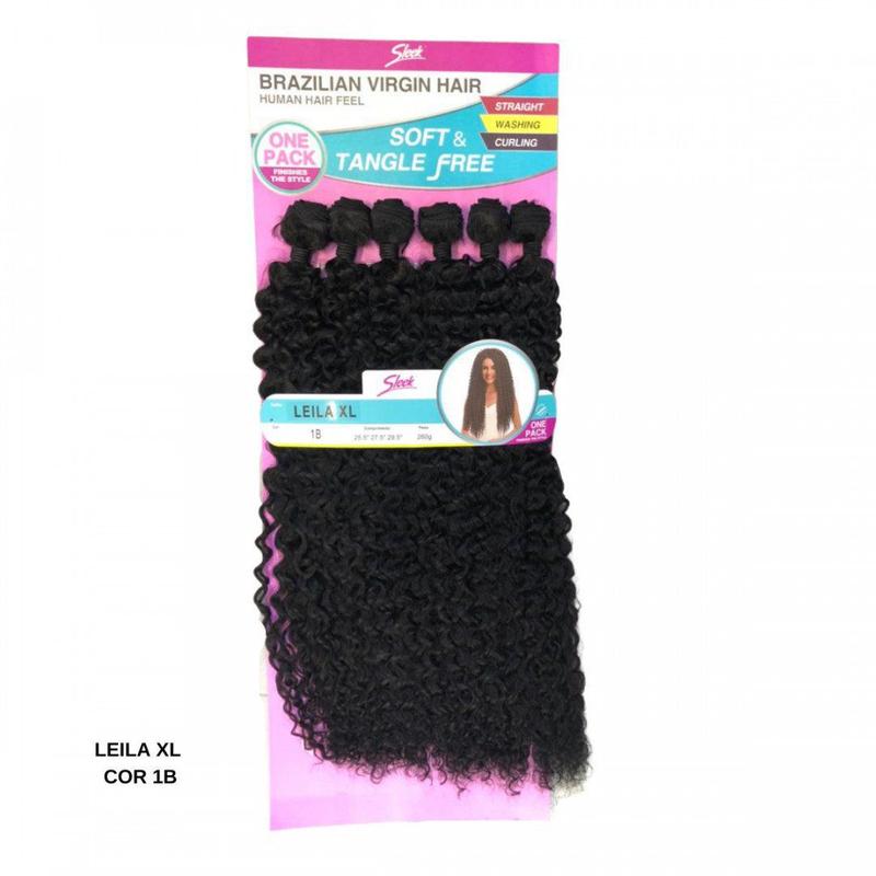 Leila xl- cabelo bio fibra sleek - Mega Hair - Magazine Luiza