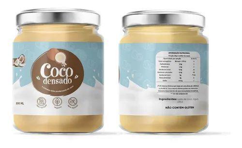 Leite Condensado De Coco Sem Açucar Vegano Cocodensado 200m - Leite ...