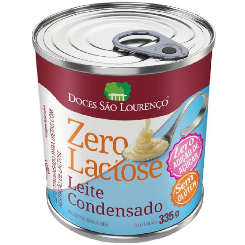 Leite Condensado Zero Lactose Zero Açúcar Sl 335G - São Lourenço ...