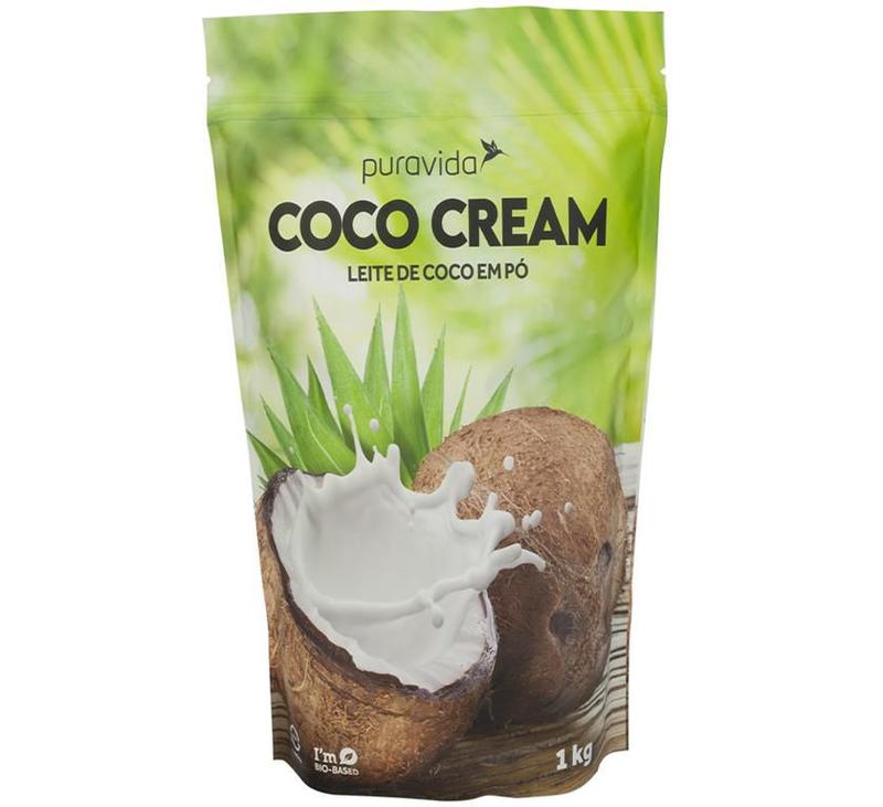Leite De Coco Cream Vegano em pó Puravida 1 Kg - Pura Vida - Leite de ...