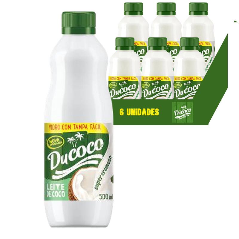 Leite de Coco Ducoco 500ml (6 unidades) - Leite de Coco - Magazine Luiza