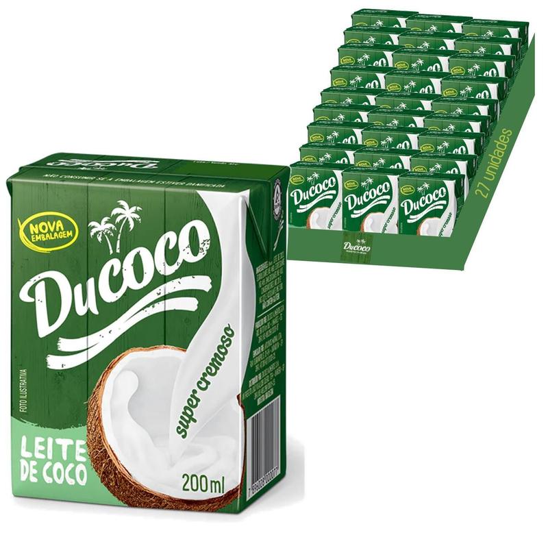 Leite De Coco Ducoco Tetra Pack 200Ml (27 Unidades) - Leite de Coco ...