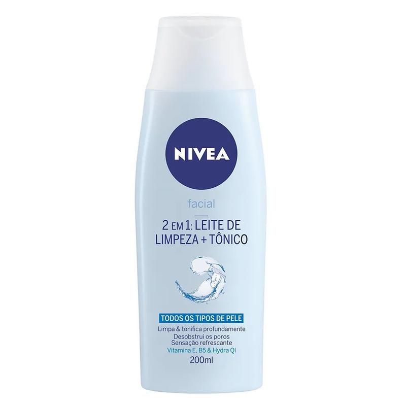 Leite de limpeza e tônico 2 em 1 nivea 200ml - Tônico Facial - Magazine ...