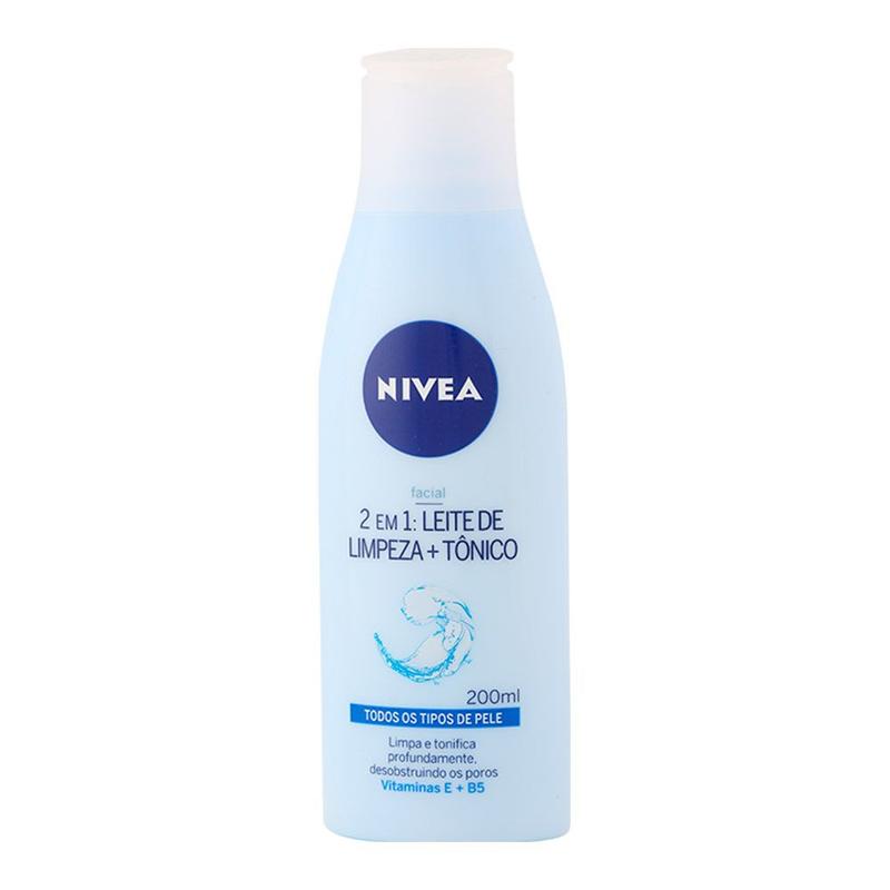 Leite De Limpeza + Tônico Nivea 2 Em 1 200ml - Limpeza Corporal ...