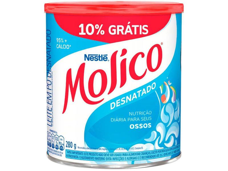 Leite em Pó de Vaca Desnatado Nestlé Molico - Nutrição Diária para Seus ...