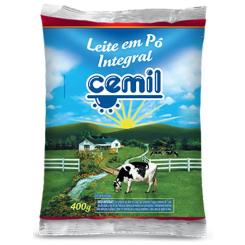 Leite em Pó Integral Sachê de 400g - Cemil - Leite em Pó - Magazine Luiza