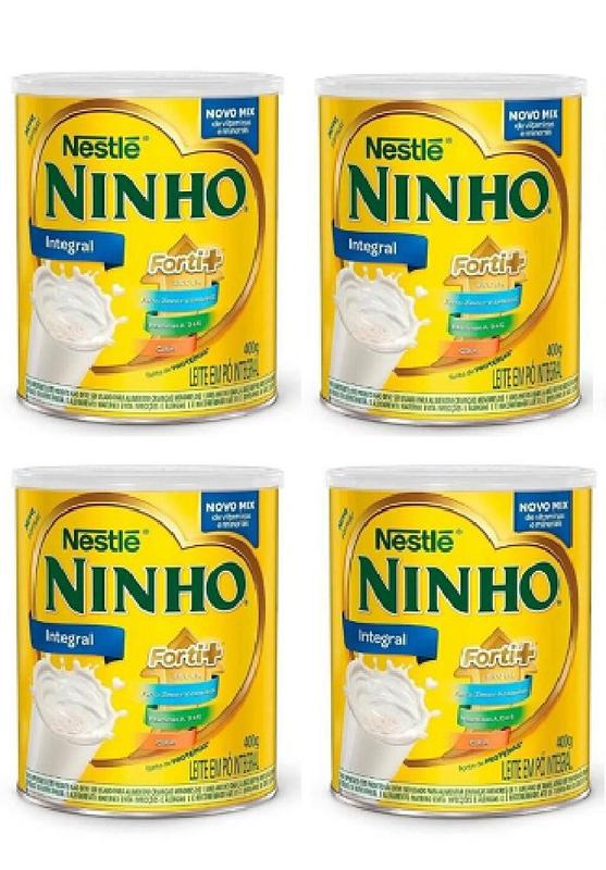 Leite em pó ninho integral fort + 380g kit 4 unidades promo - NESTLÉ ...