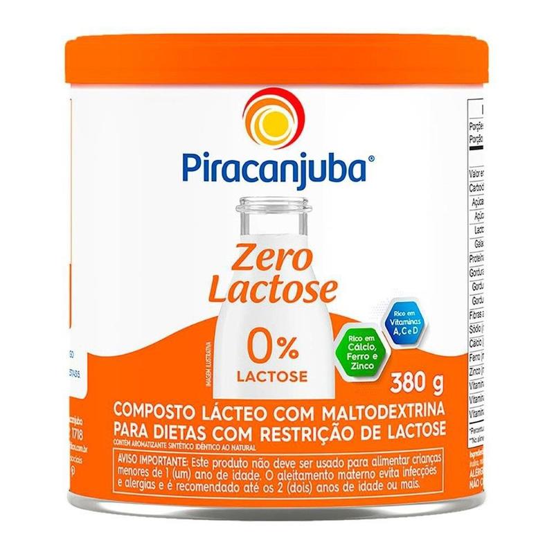 Leite em po piracanjuba composto lacteo zero lactose lata 380g ...