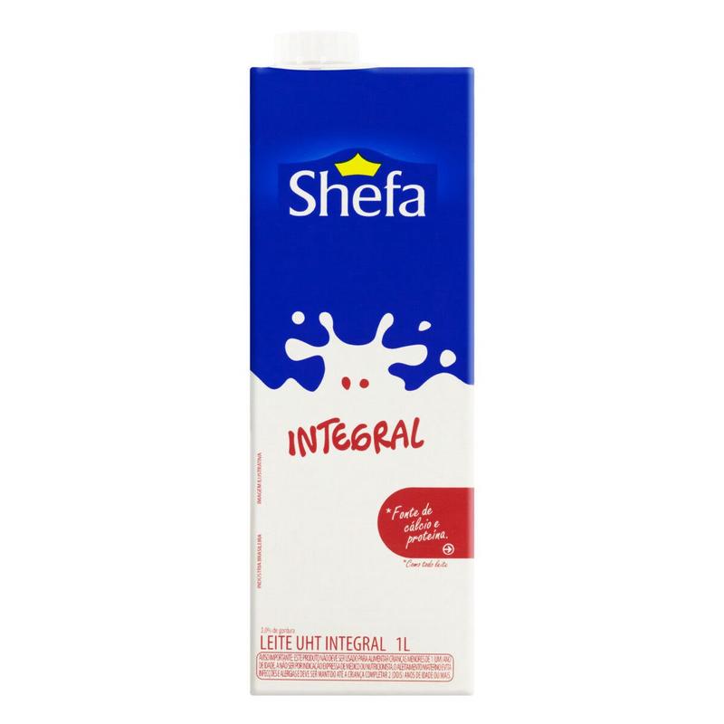 Leite Longa Vida Integral SHEFA 1L - Leite - Magazine Luiza