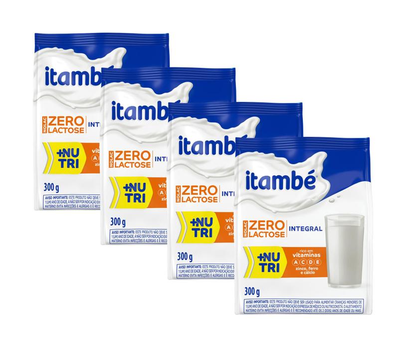 Leite po nolac zero lactose itambe pouch 300g 4 unidades - Itambé ...