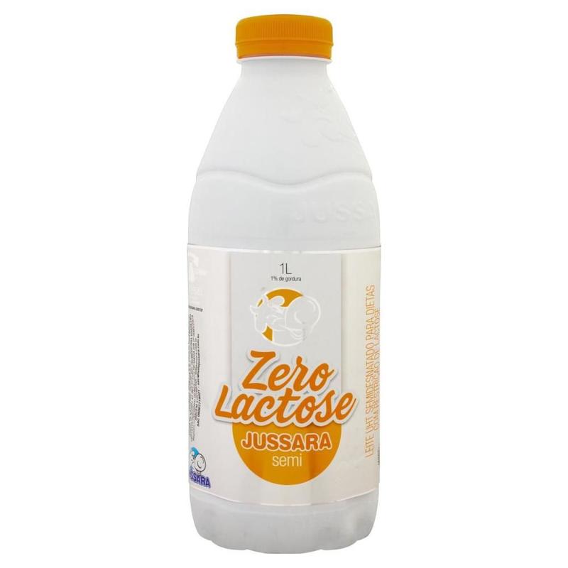 Leite semidesnatado Jussara zero lactose garrafa 1 litro - LEITE LONGA ...