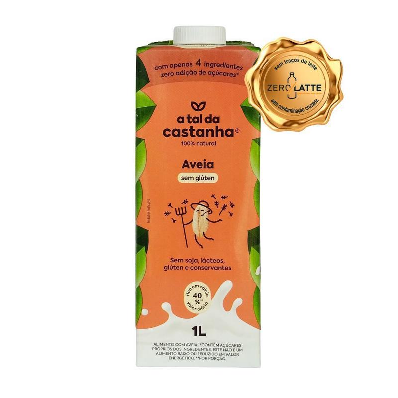 Leite Vegetal de Aveia A Tal da Castanha 1 Litro - Bebida de Castanha - Magazine Luiza