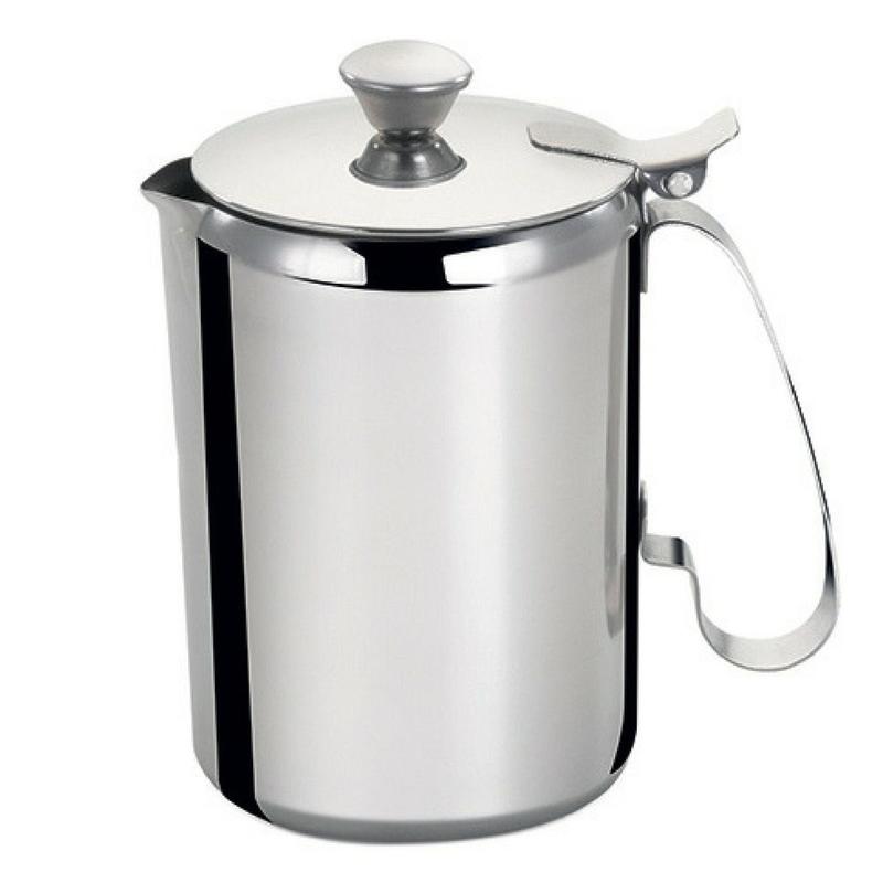 Leiteira Inox 600 ML com Tampa Alta Qualidade - 123 Util - Leiteira ...