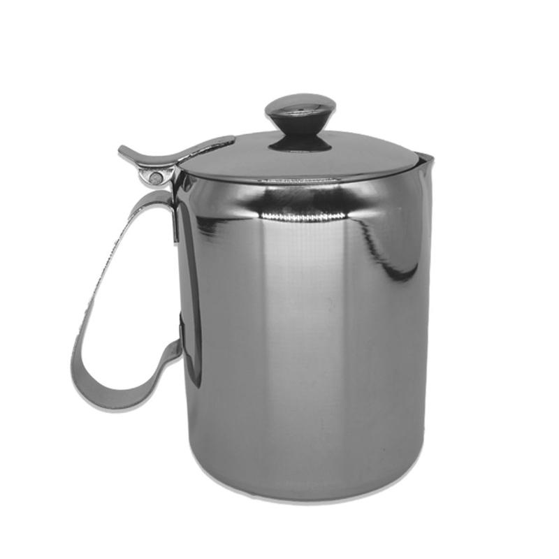 Leiteira Inox 600ml Linha Classic Caneca Leiteira Com Tampa - 123Útil ...