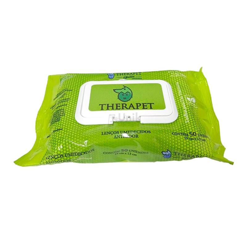 Lenço Umedecido Antiodor Flowpack 50un Therapet - Lenço Umedecido ...