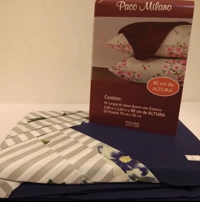 Lensol de baixo com elástico simples 1,88 m x 138 m x 30 cm paco Milano ...