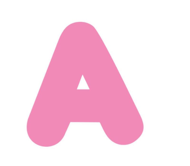 Letra A Em Eva Rosa Piffer - Luminária de Letra / Número - Magazine Luiza