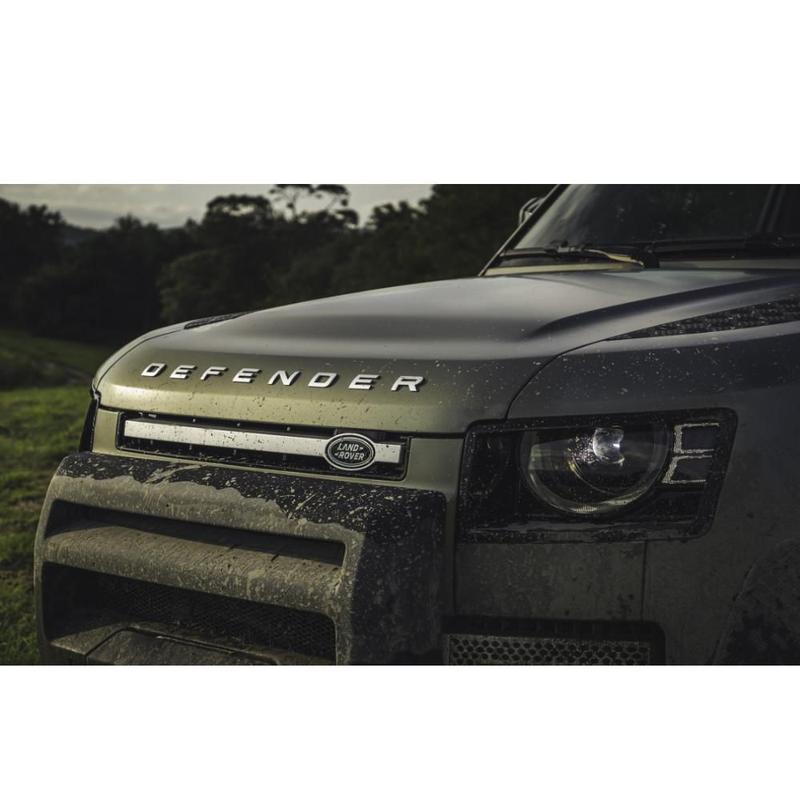 Letra Emblema Defender Rover Capo Prata Fosco - OEM - Emblemas ...