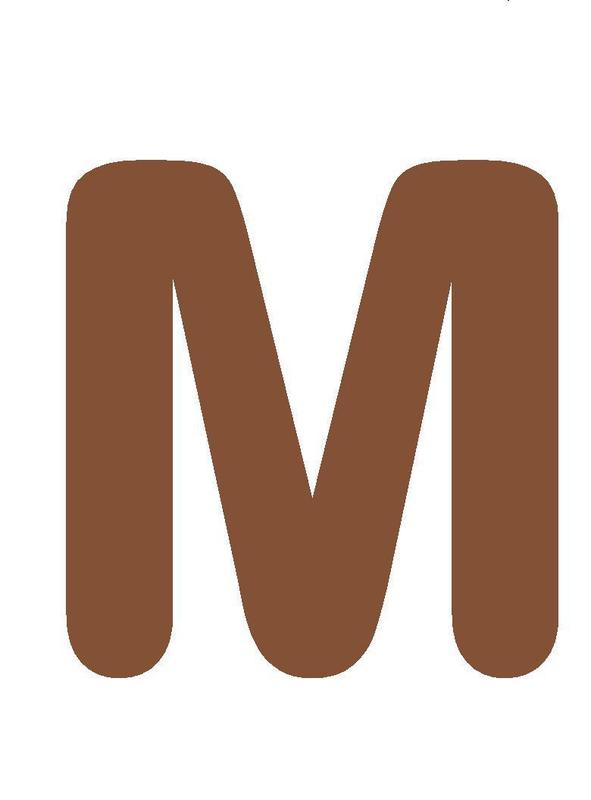 Letras em EVA Alfabeto Marrom - 14cm - Extra Festas - Letras, Números e ...