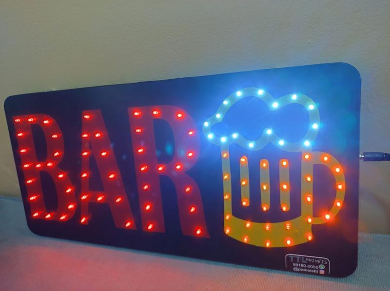 Letreiro de LED Placa BAR - TTL Painéis - Painel de LED - Magazine Luiza