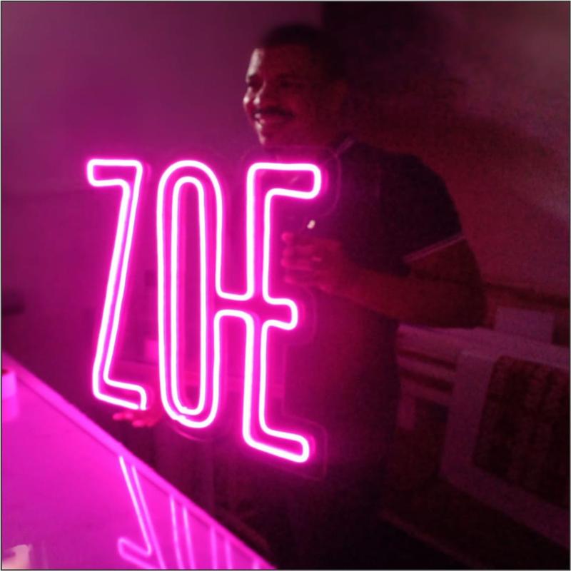 Letreiro Neon Led Personalizado Nome/Palavra/Texto com 3 Letras - DIHP ...