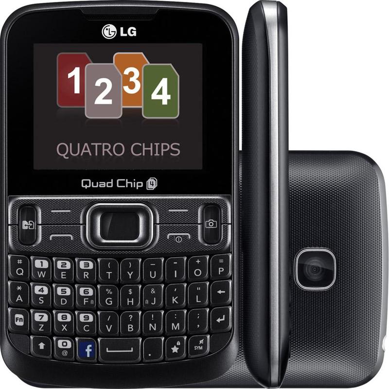 LG C299 quad chip Desbloqueado Câmera VGA Qwerty anatel - Celular ...