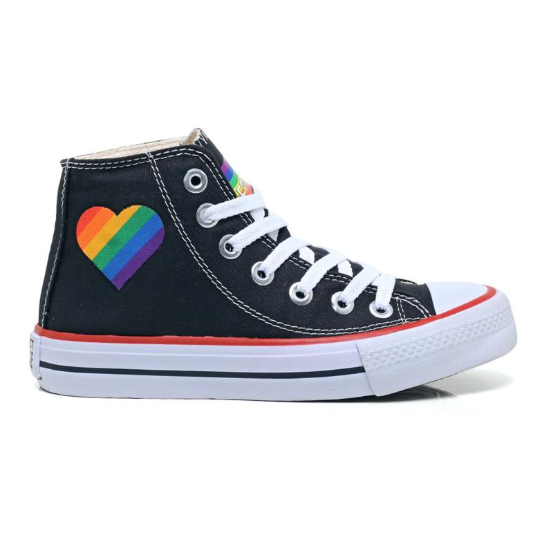 Lgbt Tenis All Feminino Cano Alto Star Lona Hi Ct Qualidade Envio ...