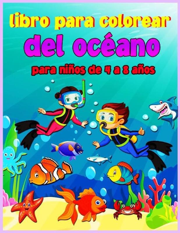Libro para colorear del océano para niños de 4 a 8 años - Croitoru Ion ...