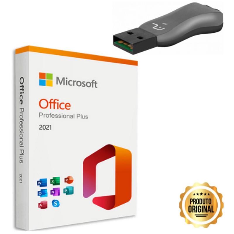 Licença vitalícia office 2021 pro plus + pen drive titan 8gb ...