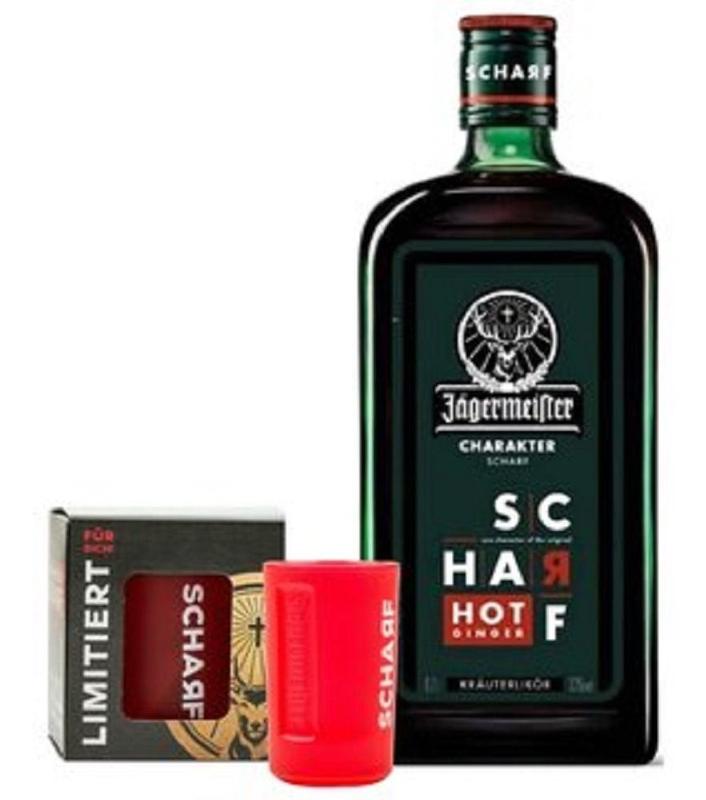 Licor Jagermeister Scharf Hot Ginger Gengibre (700ml) + Copo - VIRTUAL ...
