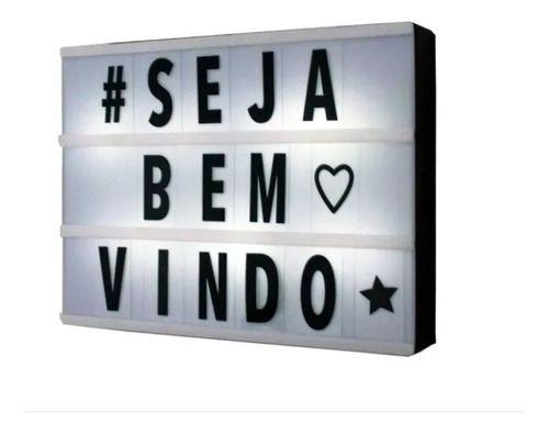 Light box letreiro de led com 96 alfabetos decorativo - Online - Painel ...