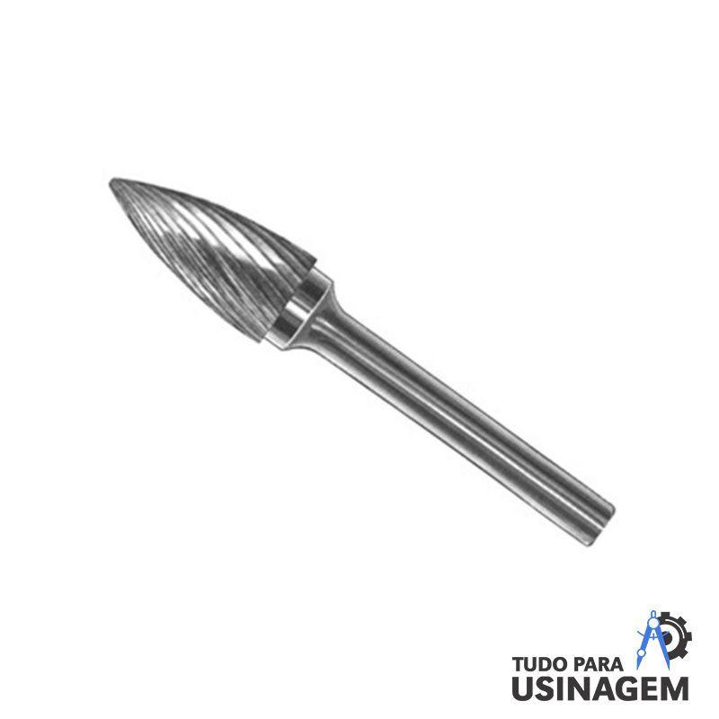Lima Rotativa Metal Duro Arvore Pontiaguda 12 X 25 Corte X 6haste X ...