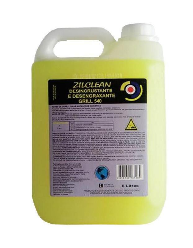 Limpa Chapa De Lanche Com Crosta 5 Litros Glill 540 - Zilclean ...