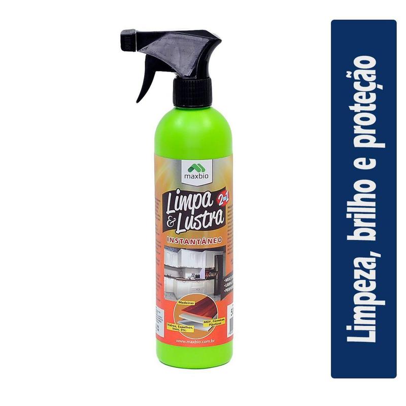 Limpa e Lustra Móveis a Seco Instantâneo Spray - Maxbio - Lustra Móveis ...