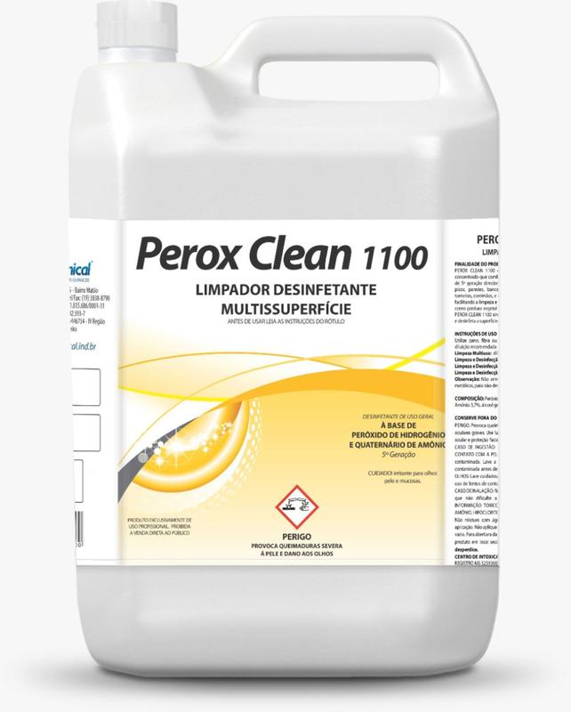 Limpador desinfetante perox clean 1100 5 litros - Biochemical ...