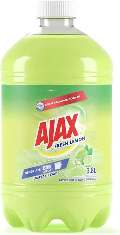 Limpador Diluível Ajax Fresh Lemon 3,8L - Limpador Multiuso - Magazine ...